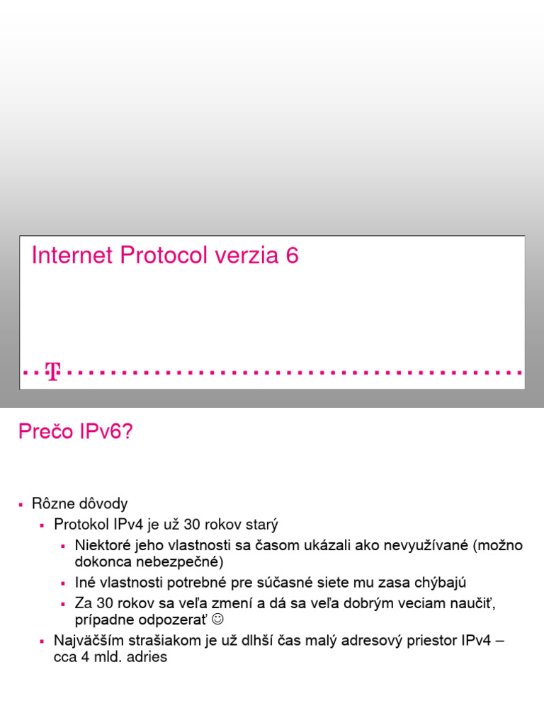 Prednaska IPv6 | PDF