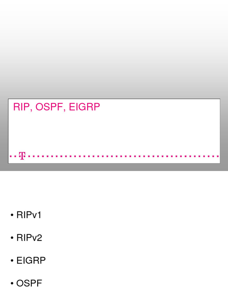 RP Ospf Eigpr Rip | PDF