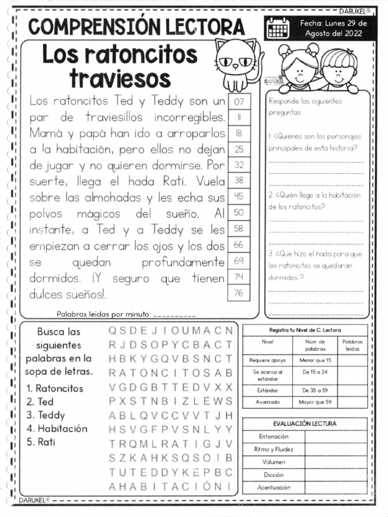 Comprensión Lectora Segundo Grado | PDF