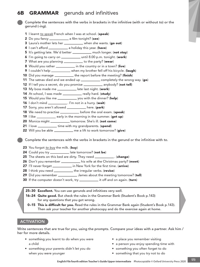 EnglishFile4e Upp-Int TG PCM Grammar 6B | PDF | Grammar | Semantic Units EnglishFile4e Upp-Int TG PCM Grammar 6B | PDF | Grammar | Semantic Units