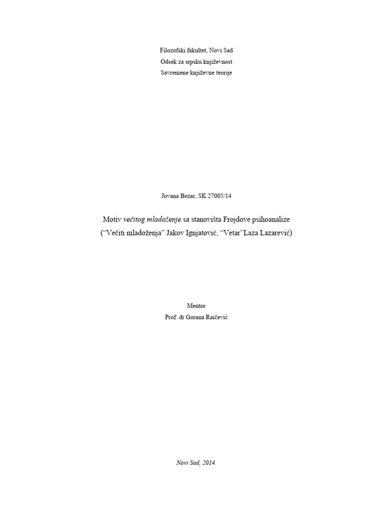 MLADOŽENJA Edip | PDF