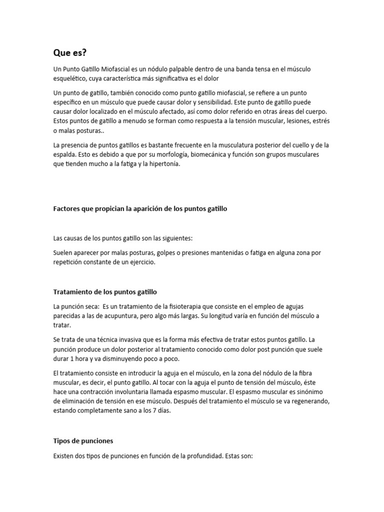 Puntos Gatillo | PDF | Punto gatillo miofascial | Músculo esquelético