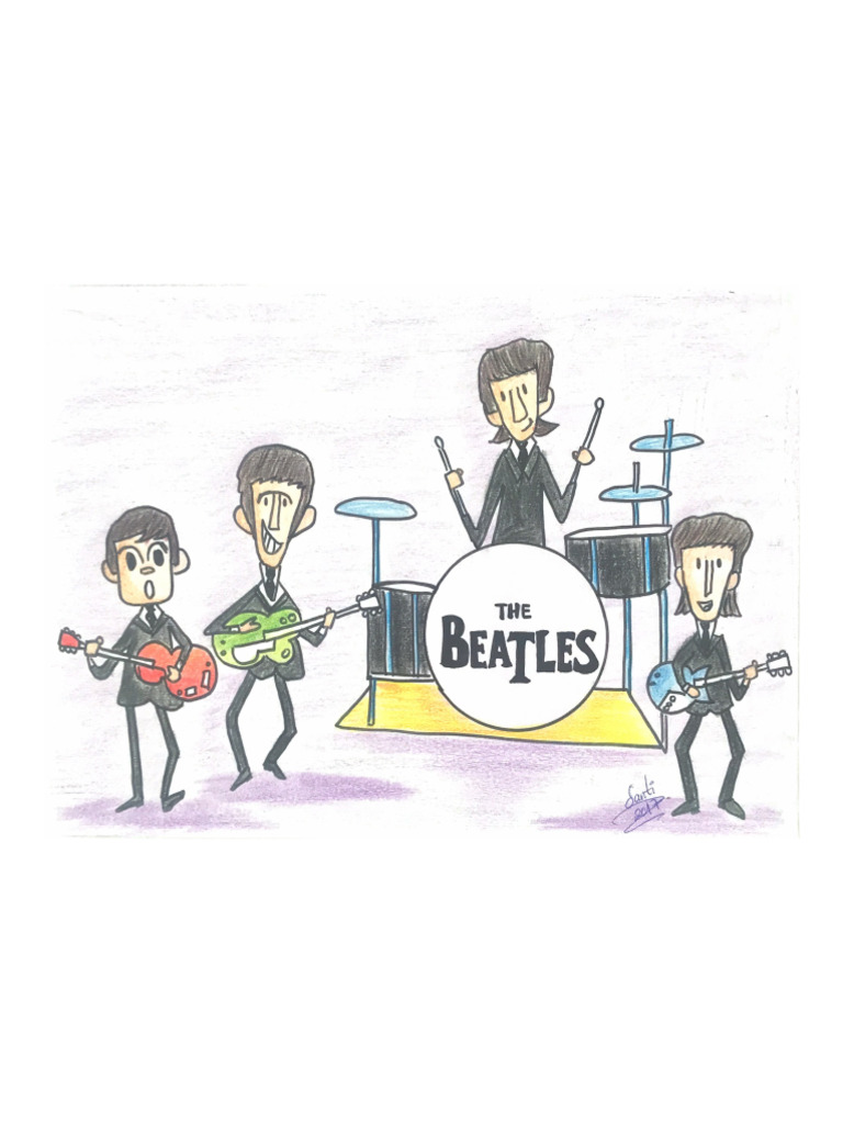BEATLES dibujo a lápiz | PDF
