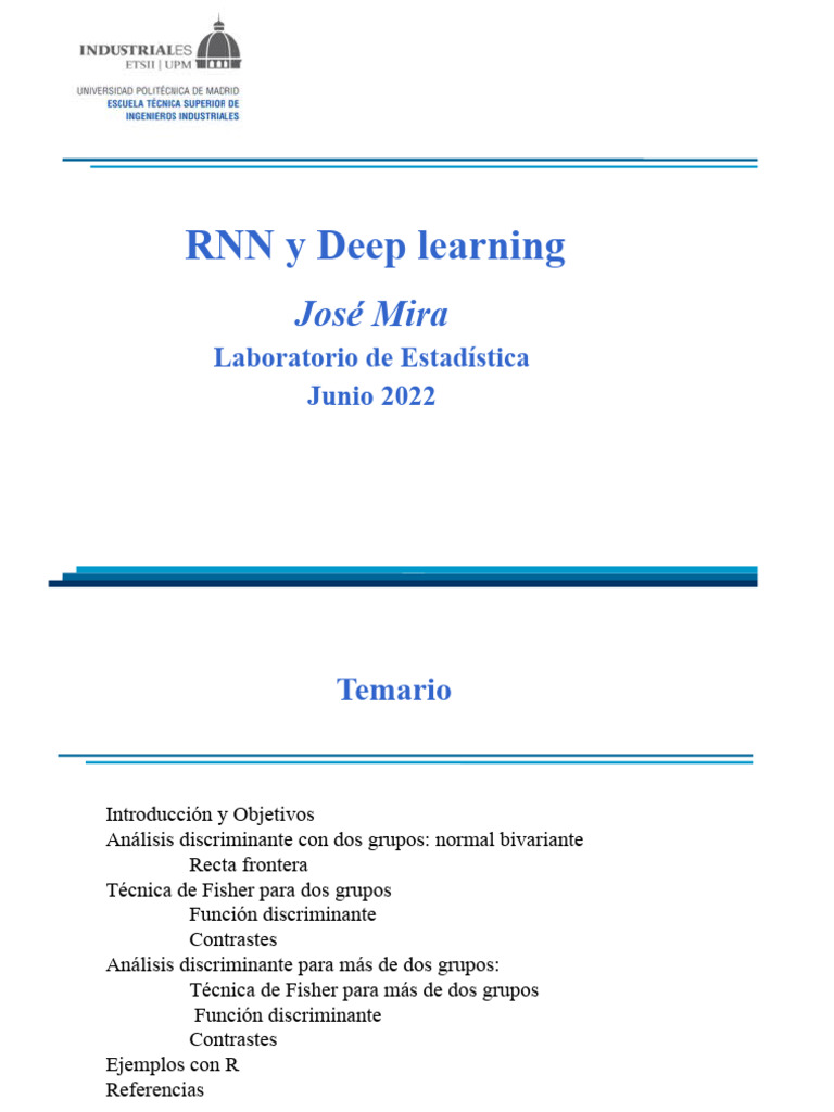 Deep Learning 2022 | PDF | Análisis de variación | Estadísticas