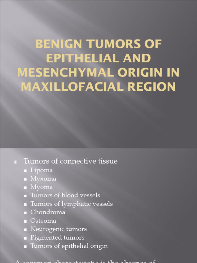 Benign Tumors of Epithelial and Mesenchymal Origin in | PDF | Melanoma ...