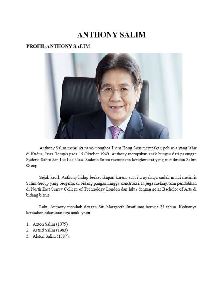 Anthony Salim | PDF