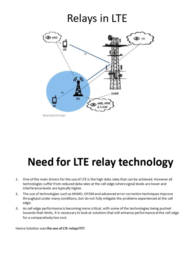 Relay In Lte Pdf Lte Advanced Information And Communications Technology