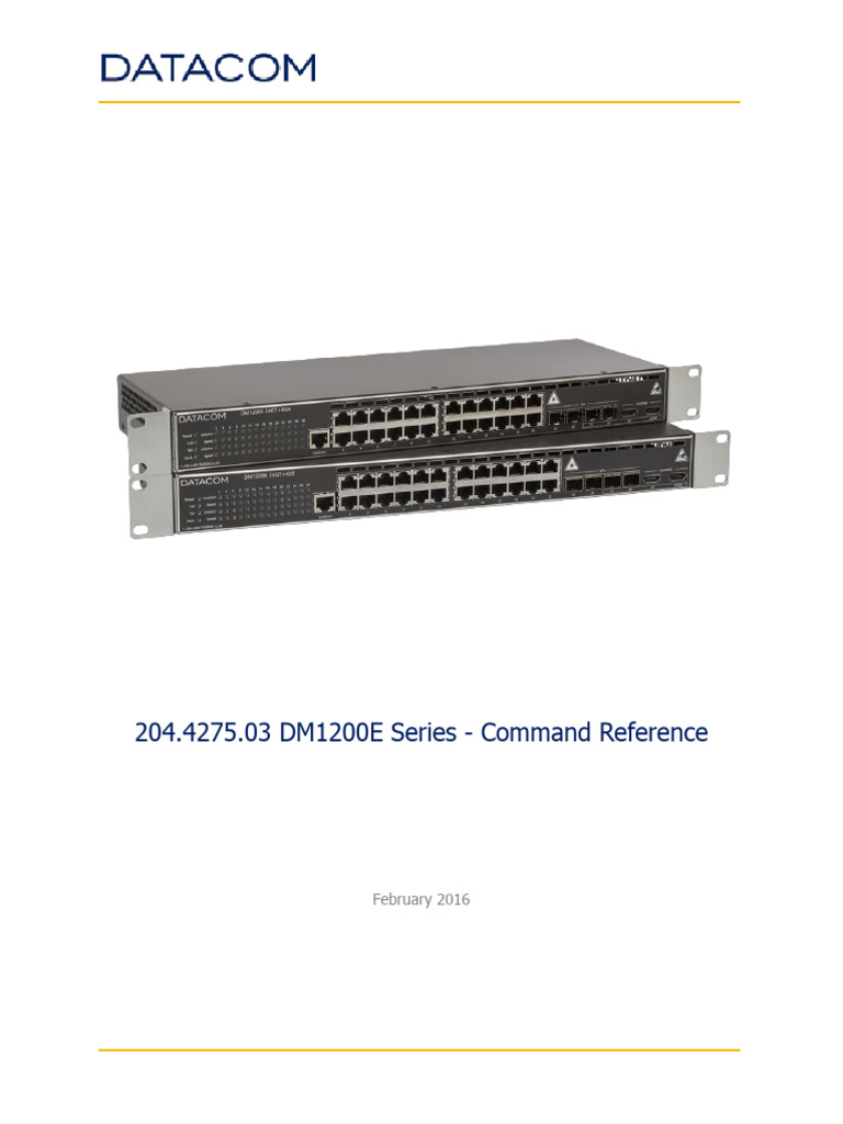 Datacom DM1200 - Command - Reference | PDF | Command Line Interface ...