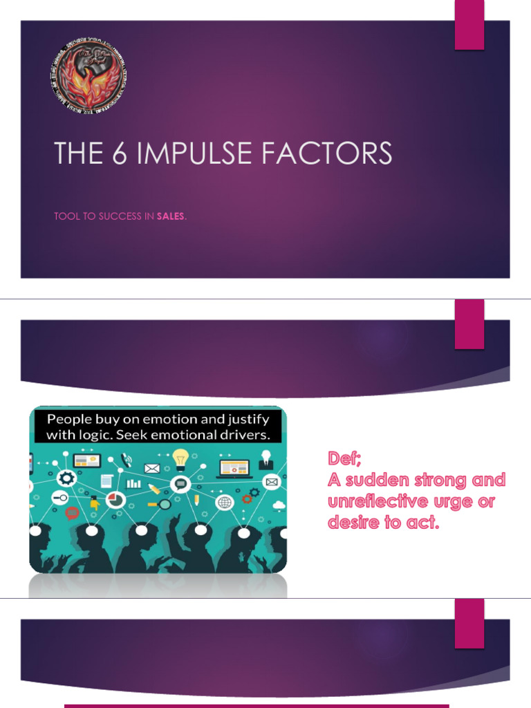 The 6 Impulse Factors | PDF | Career & Growth