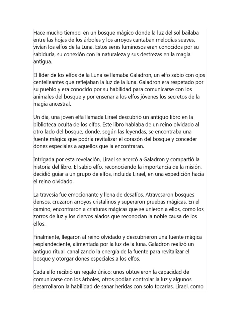 Cuento de Elfos | PDF | Duendes