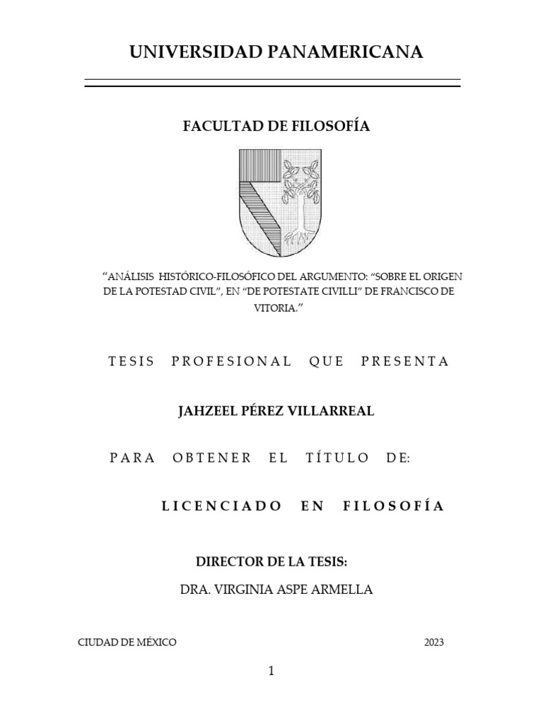Análisis Histórico-Filosófico Del Argumento "Sobre El Origen de La ...