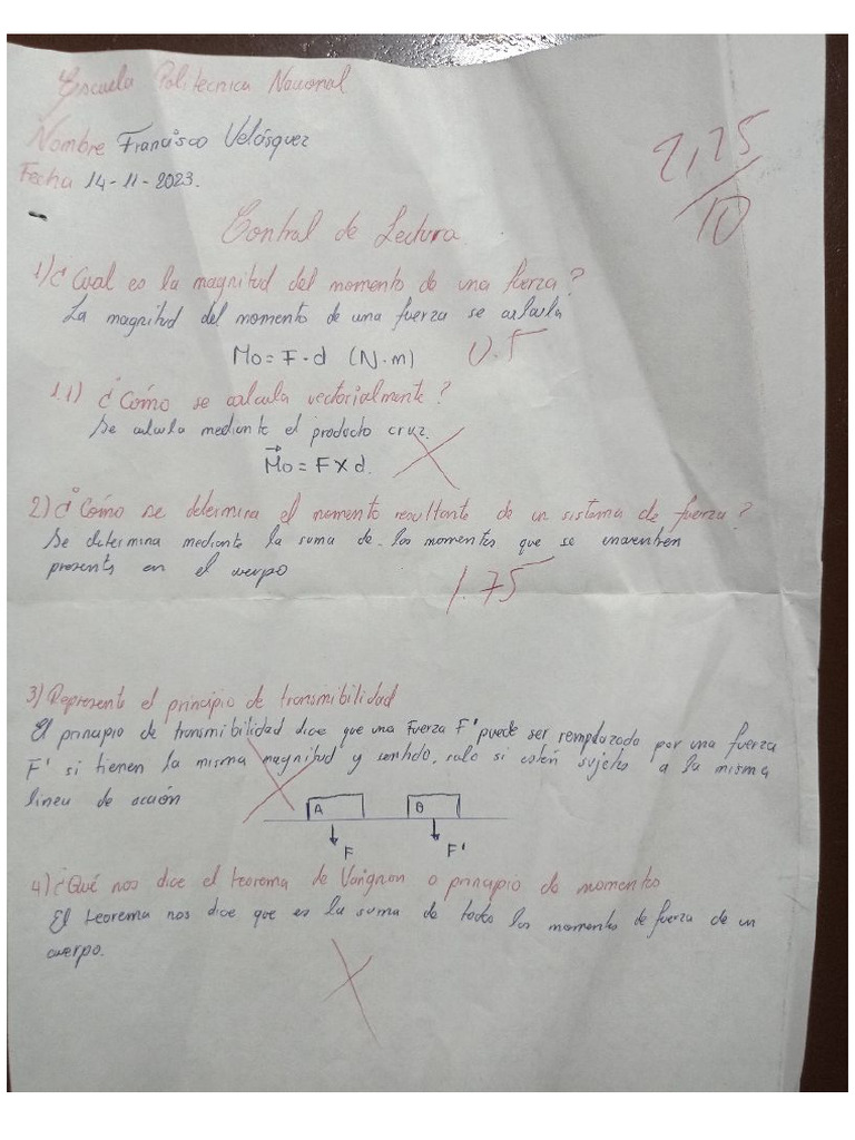 Control de Lectura 1 - Francisco Velasquez | PDF