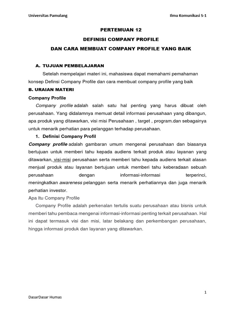 Company Profile | PDF