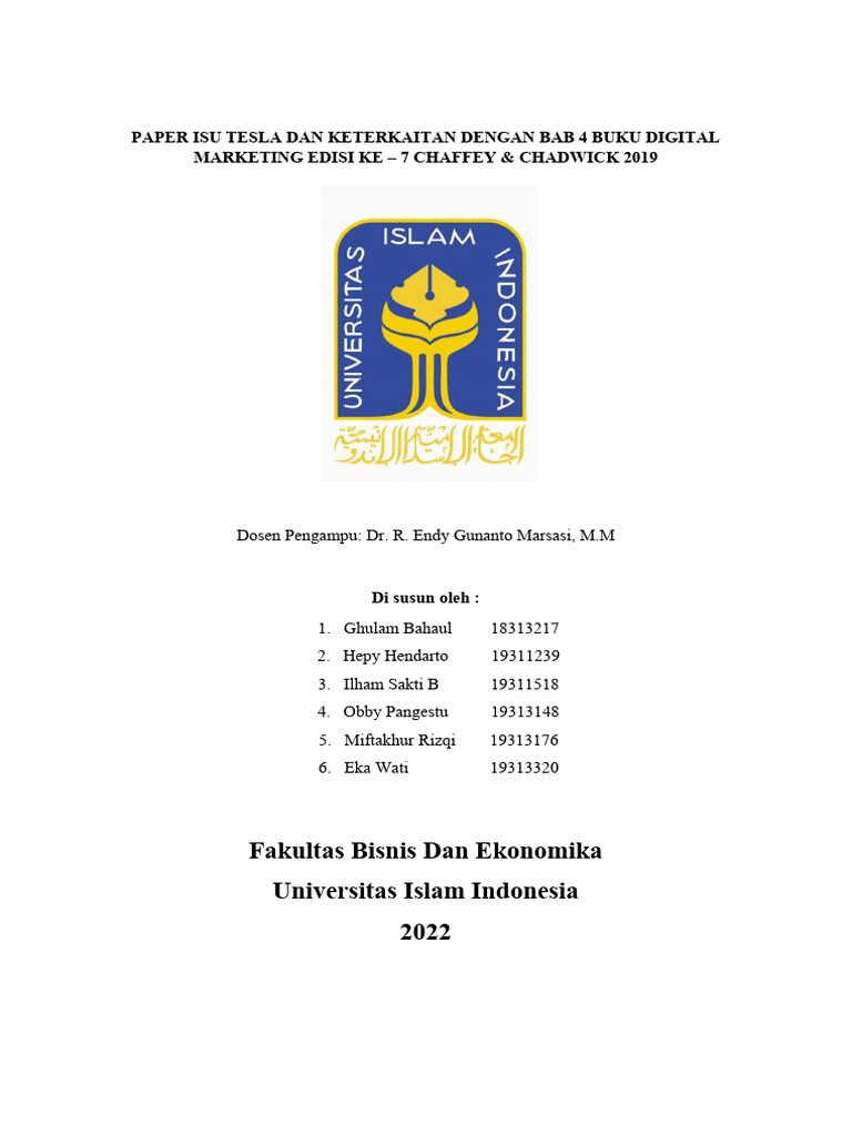 Paper Makalah Final - Kelompok 1 | PDF