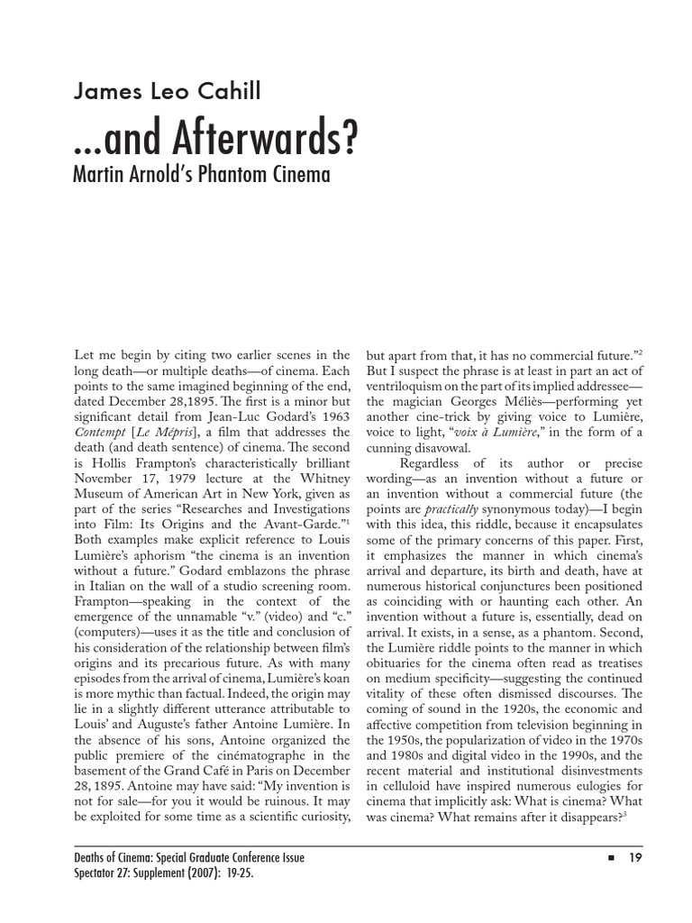 And Afterwards? by James Leo Cahill | PDF | Sigmund Freud | Ghosts