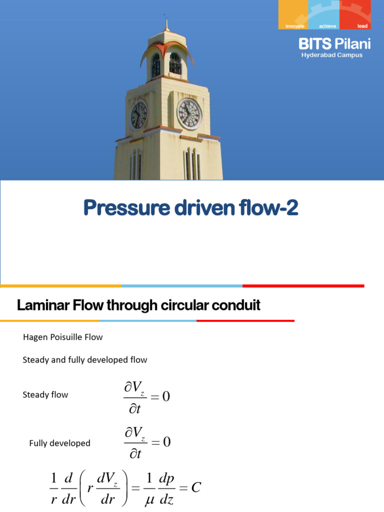 Pressure Driven Flow - 2 | PDF | Liquids | Equations