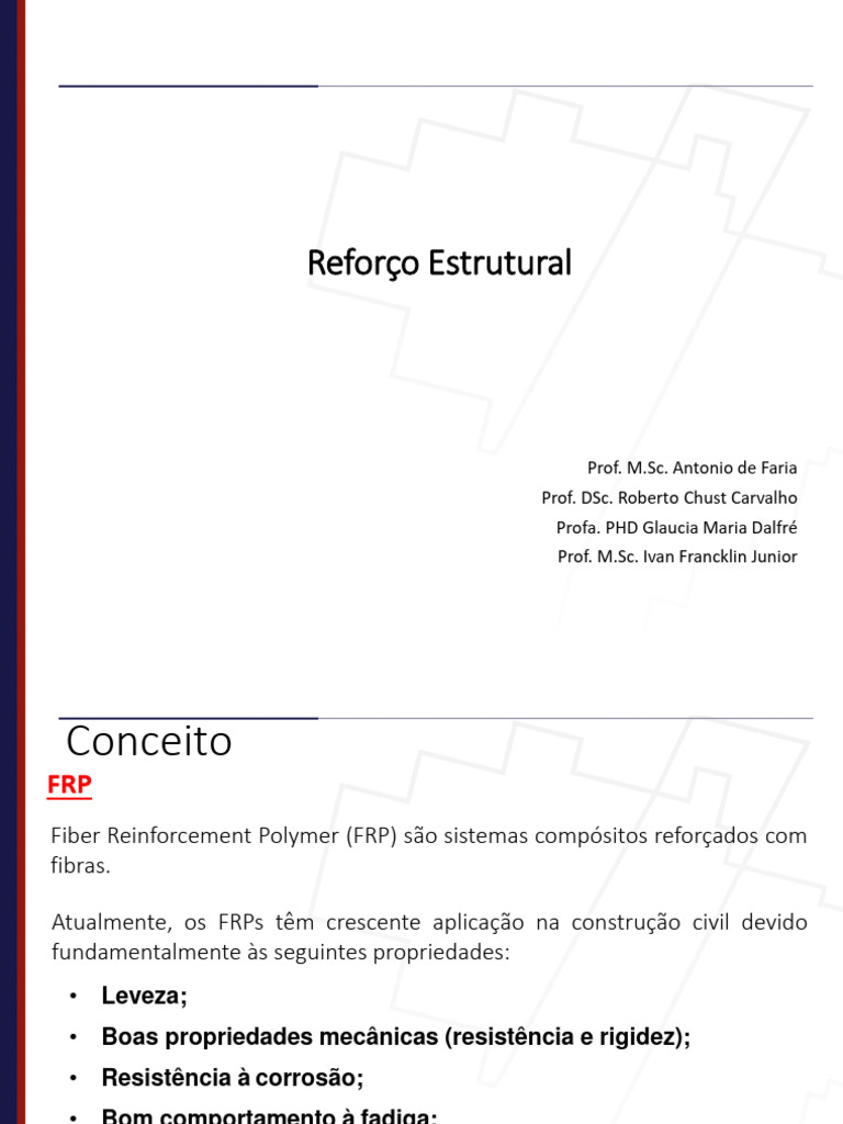 5.1 - Sistemas de Reforço Estrutural | PDF | Material composto ...