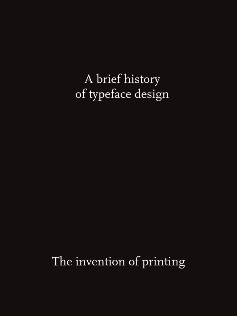 Type Lecture | PDF | Typefaces | Serif