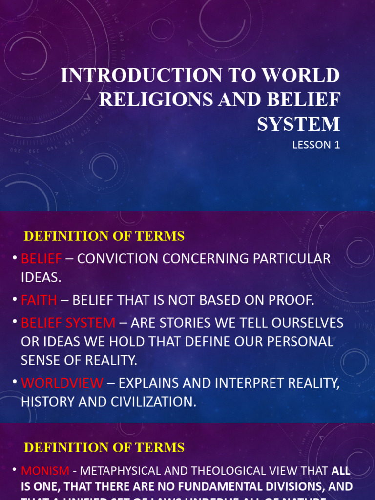 Introduction To World Religion and Belief System | PDF