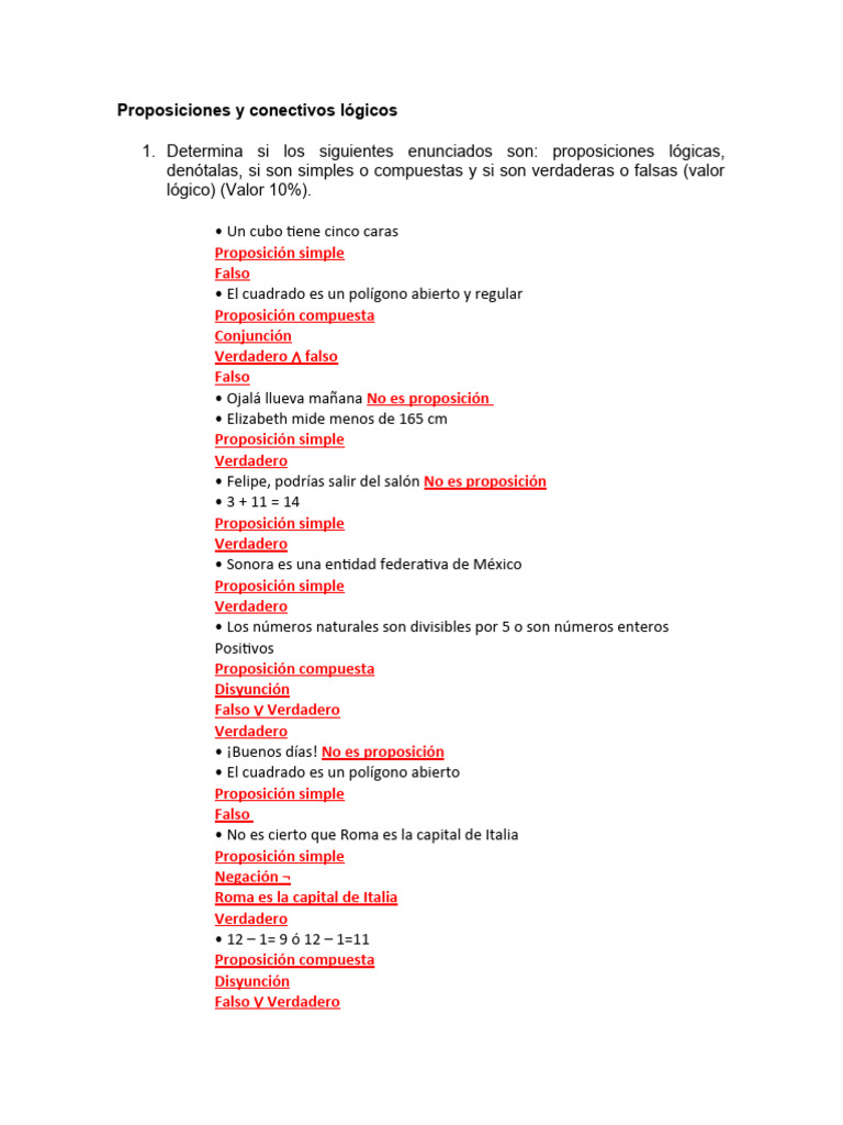 TareaProposiciones 2 | PDF | Proposición | Lógica matemática