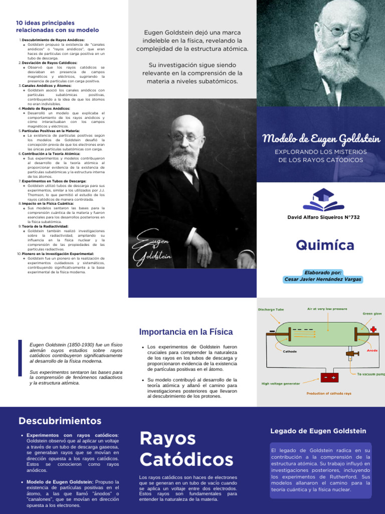 Modelo Eugen Goldstein - CJHV | PDF | Átomos | Física