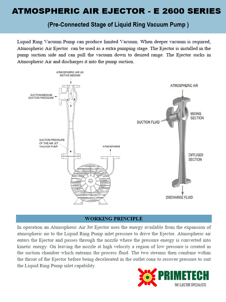 Atmospheric Ejector | PDF