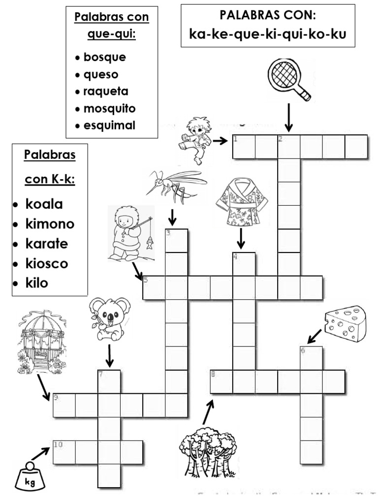 Palabras con K, Q y sus variantes | PDF