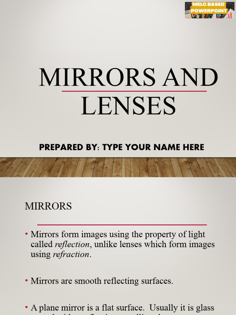 G10 Science Q2-Week 8 - Properties of Mirror | PDF | Mirror | Atomic