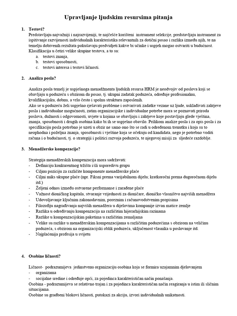 Pitanja I Skripta | PDF