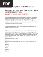 Six-Month Club Passport Exemptions 2023 | PDF | Passport | Nationality Law