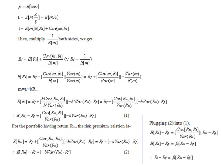 YH - Session4 - Supplement - Capm Derivation | PDF