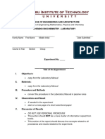 Guide To Writing A Practical Biochemistry Report | PDF | Experiment | Data