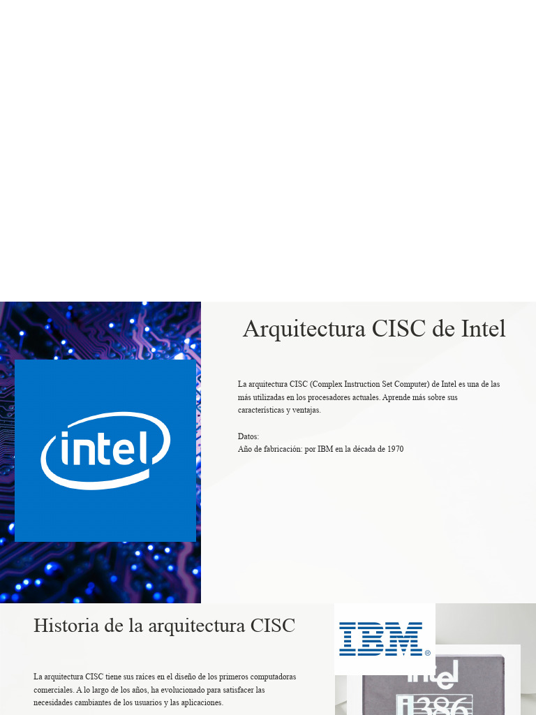 Arquitectura CISC de Intel | PDF