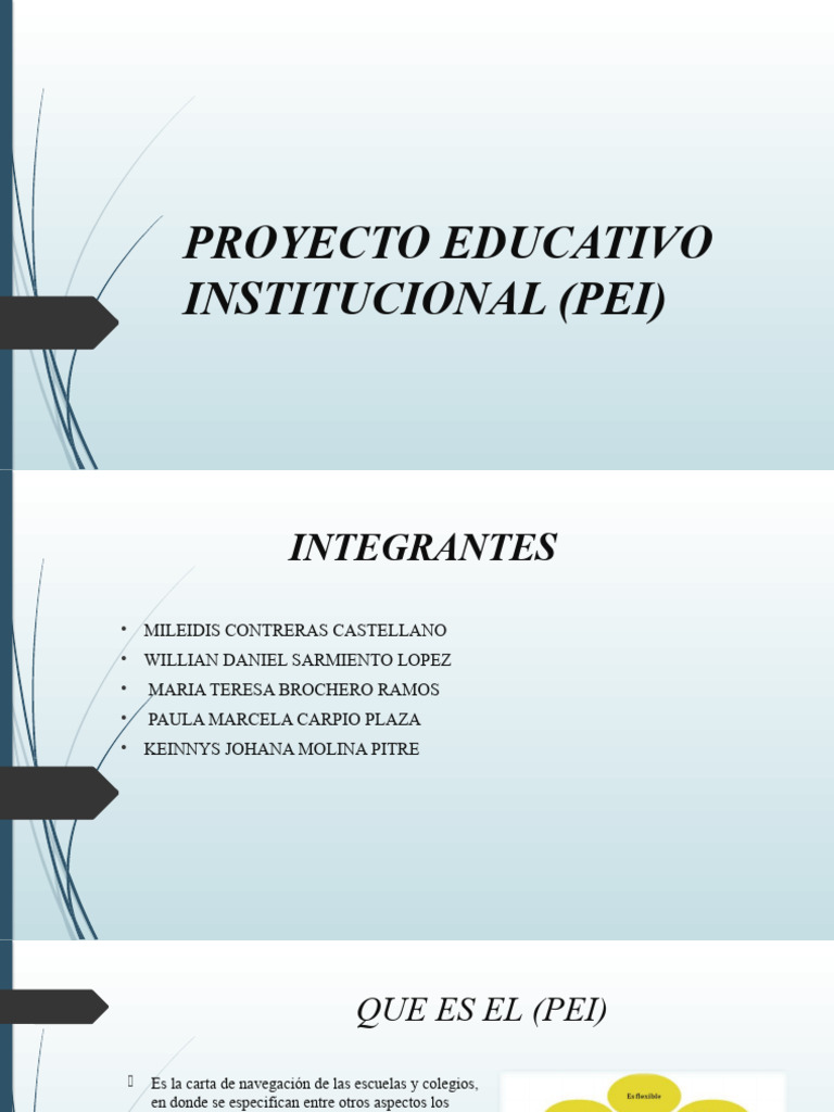 Proyecto Educativo Institucional (Pei) | PDF