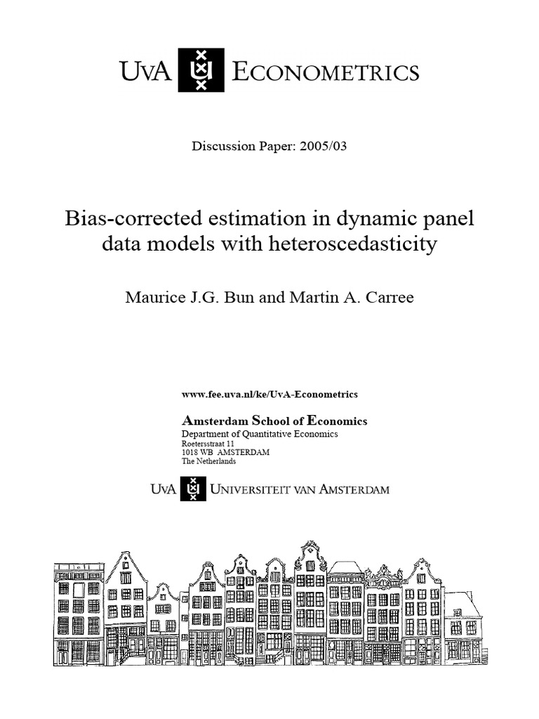 Bias-Corrected Estimation in Dynamic Panel Data | PDF | Bias Of An Estimator | Estimator