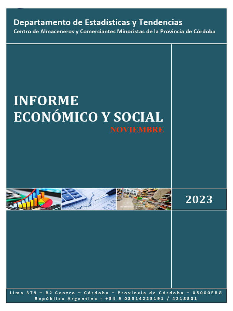 Informe Economico y Social Noviembre 2023 | PDF | Carne | Alimentos