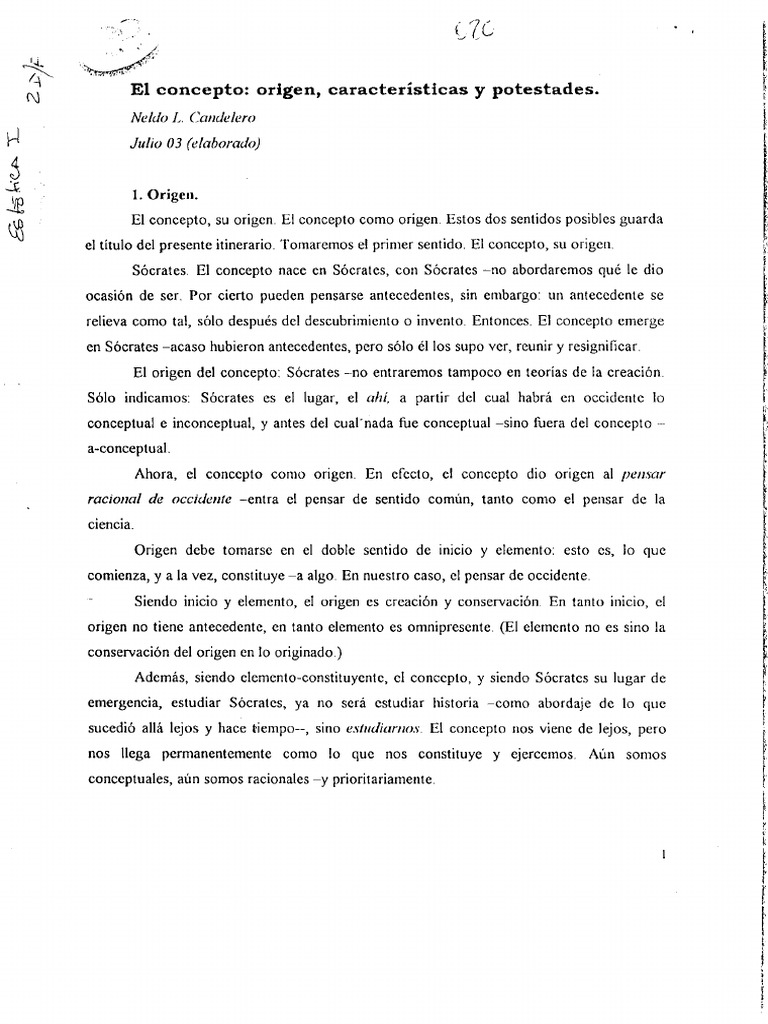 CANDELERO - El Concepto Origen, Caracteristicas y Potestades | PDF CANDELERO - El Concepto Origen, Caracteristicas y Potestades | PDF