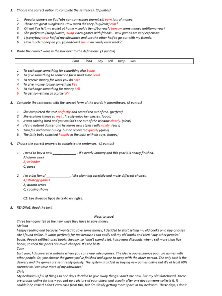 Practica Ingles 2 | PDF