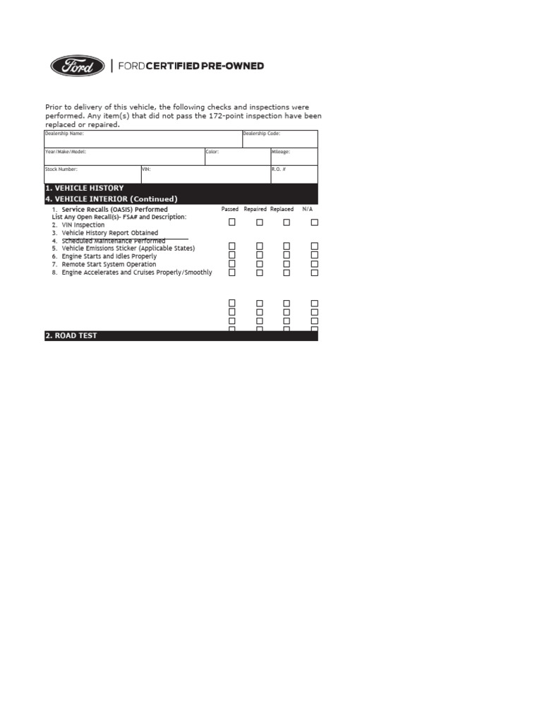 Ford Cpo | PDF | Trunk (Car) | Hybrid Vehicle