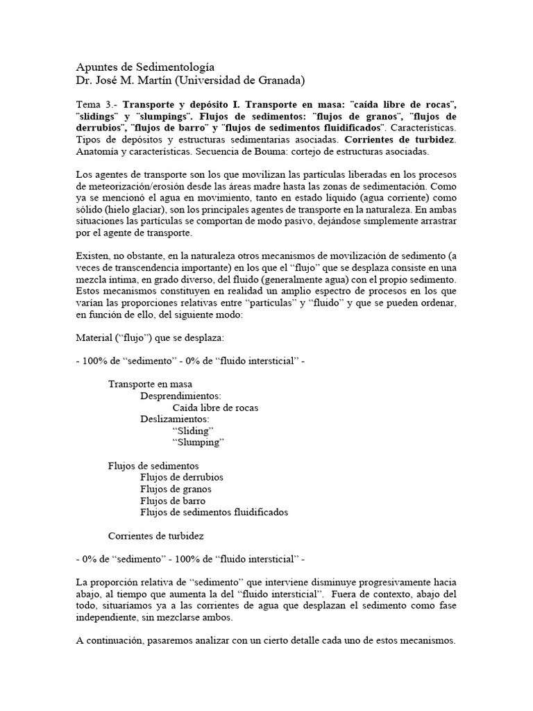 Tema 3 | PDF | Roca (geología) | Barro