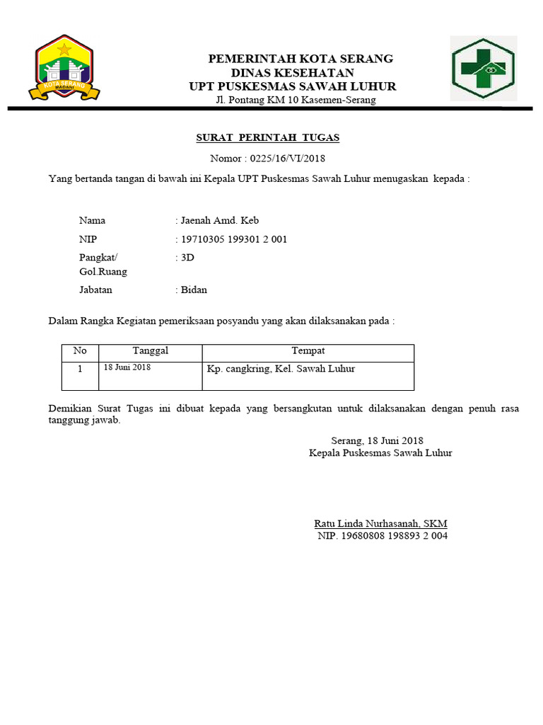 Surat Tugas Print | PDF