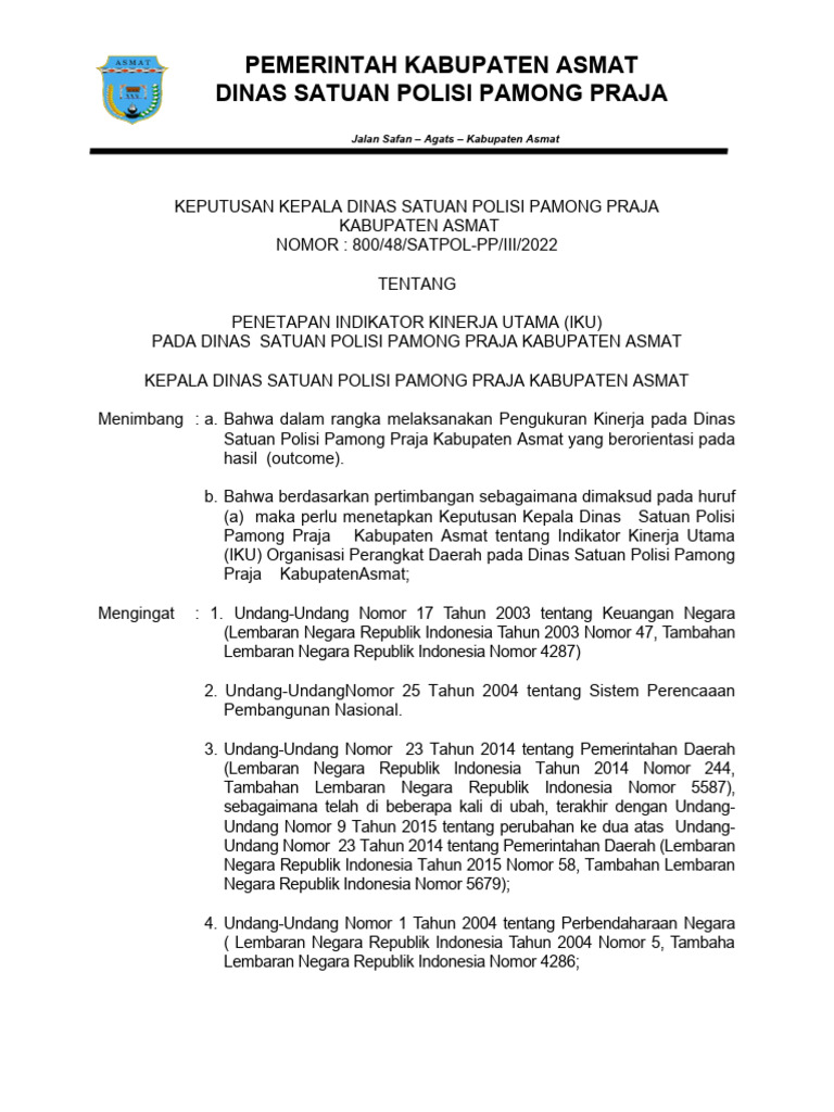 Laporan Lakip Satpol PP 2022 - New | PDF