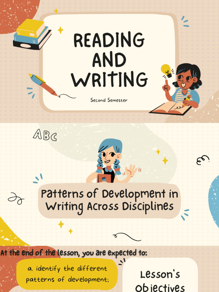 Patterns of Development in Writing | PDF | Reason | Definition