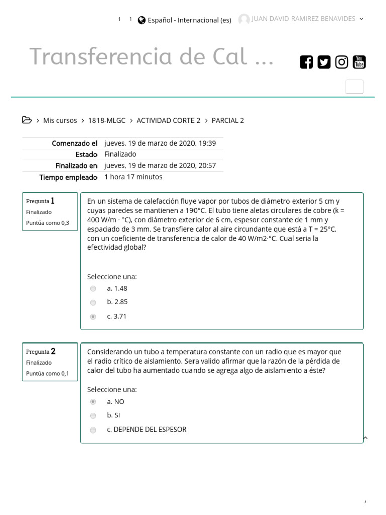 Transferencia de Cal ... : Español - Internacional (Es) | PDF | Calor ...