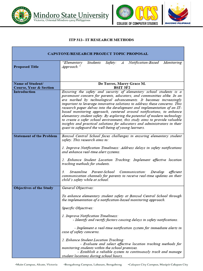 Research Proposal - de Torres Marry Grace | PDF | Communication | Privacy