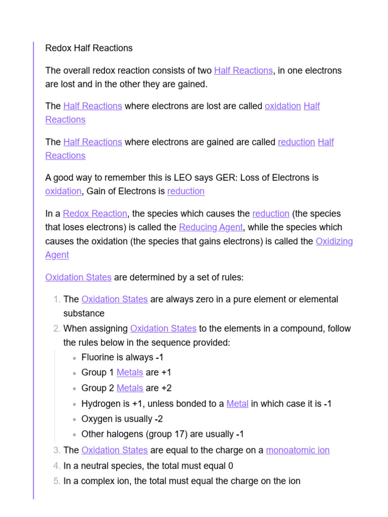 ElectroChem Notes | PDF | Redox | Electrode