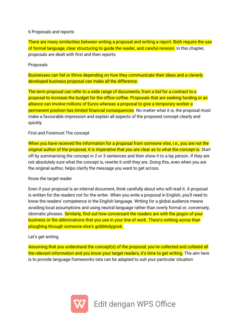 Writing Effective Proposals and Reports | PDF | Communication | Human ...