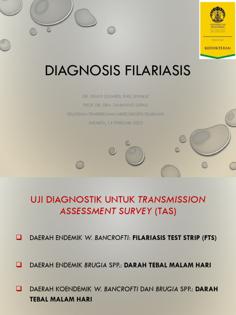 Diagnosis Filariasis | PDF