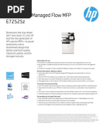 HP COLOR LJ E X57945dn Datasheet | PDF | Image Scanner | Fax