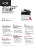 Canon imageRUNNER C359iF C259iF Brochure | PDF | Computer Security ...